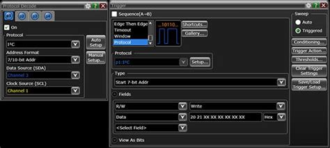 oscilloscope triggering advanced course protocol triggering