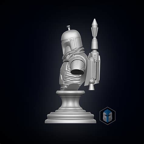 Boba Fett Bust 3d Print Files Galactic Armory