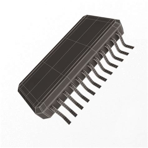 Microchip 3d Model By Khaganfx