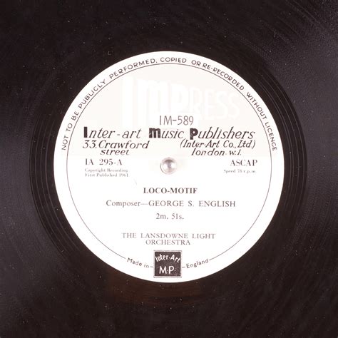 Loco Motif The Lansdowne Light Orchestra Free Download Borrow And