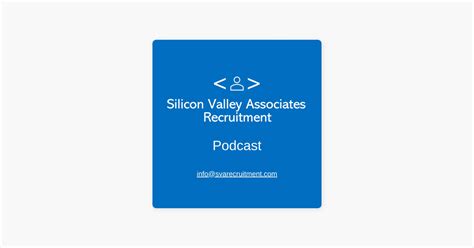 ‎silicon Valley Associates Recruitments Podcast On Apple Podcasts