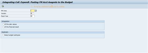 Fmni Sap Tcode Integration With The Budget