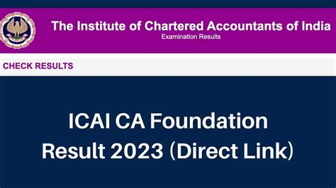 CA Foundation June Exam Result 2023 ICAI To Announce Results On THESE