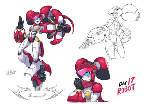 Safebooru 1girl Android Arm Cannon Blue Sclera Blush Boots Cannon