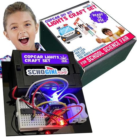 SCHOGINI TOYS CopCar Lights DIY Kit Smart Devices DIY Fun Crafting