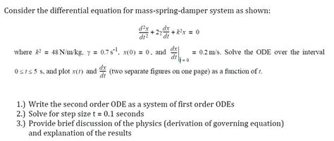 Consider The Differential Equation For Chegg Com