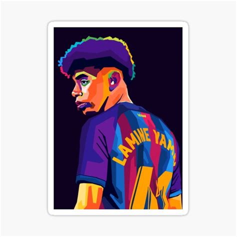 Lamine Yamal Wpap Pop Art Sticker For Sale By Zeetart Redbubble