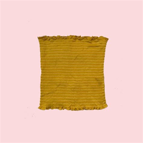 Brandy Melville Tube Top Yellow Tube Top With Depop