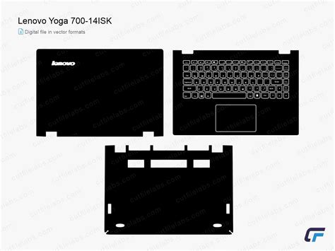 Lenovo Yoga ISK Cut File Template CutFileLabs