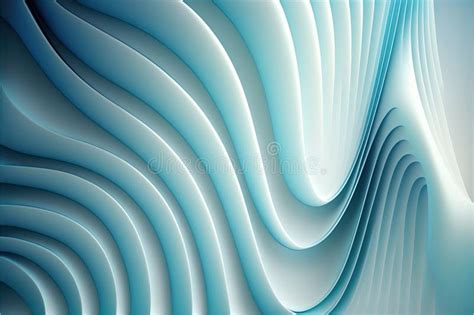 Abstract Blue And White Curve Line Wave Background Stock Illustration