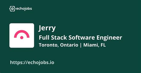 Jerry Is Hiring Full Stack Software Engineer Retention San