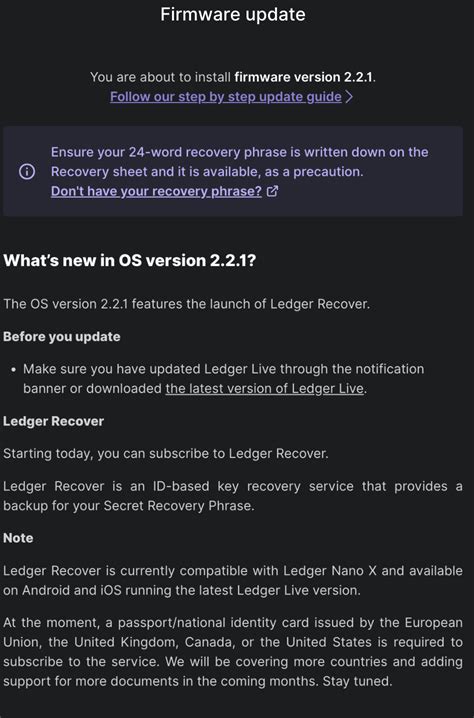 so even if i don t use this service my ledger nano x is now able to