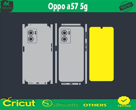 Oppo A57 5g Skin Vector Template 3 80