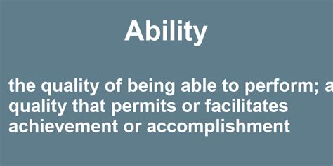 Ability In A Sentence 39 Real Example Sentences