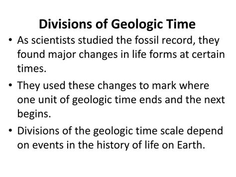 PPT Geologic Time Scale PowerPoint Presentation Free Download ID