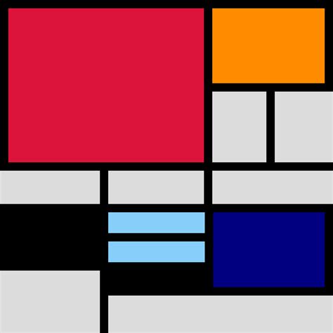 Assignment 1 Piet Mondrian De Stijl Pieces By Reuben J Medina Mmp