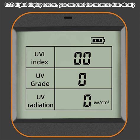 Portable Digital Ultraviolet Radiation Detector Ultraviolet Uvi Meter Radiometer Tester