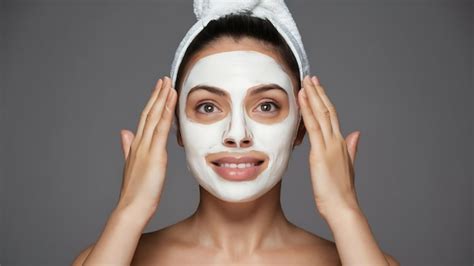 Woman Getting Face Mask Close Up Premium Ai Generated Image