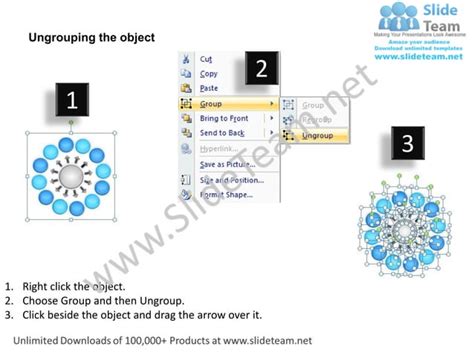 Layout Of Converging Steps Linear Flow Cycle Chart Power Point Templates PPT