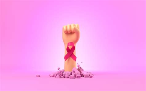 Premium Photo Cartoon Character Raised Female Hand With Clenched Fist