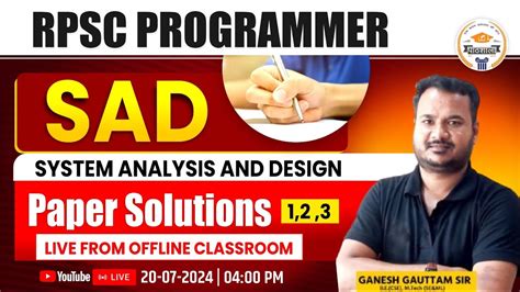 Rpsc Programmer Sad Paper Solution 123 Live From Offline
