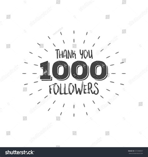 Thank You Letters Follower Vector Illustration Stock Vector Royalty