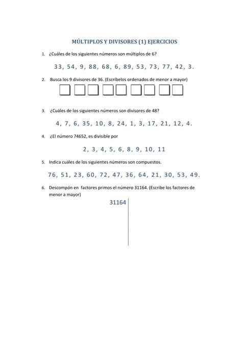 468475 Múltiplos Y Divisores Fborja Liveworksheets