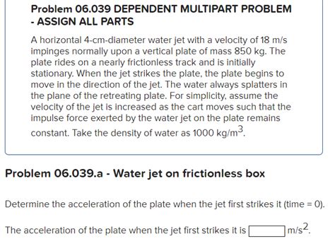 Solved Problem Dependent Multipart Problemassign All Chegg