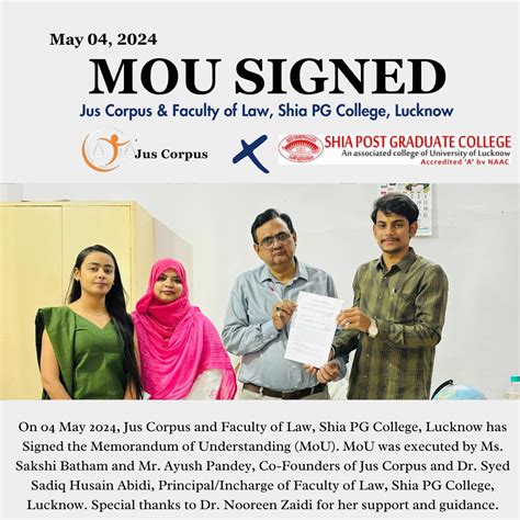 Janvi Choudhary On Linkedin Connection Juscorpus Collaboration Mou
