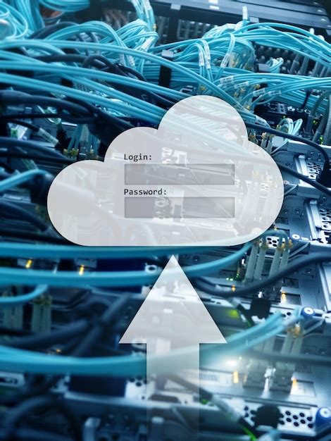premium photo cloud storage data access login and password request