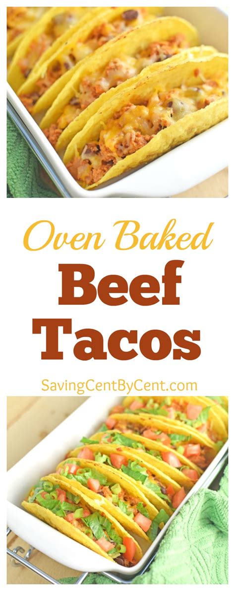 Oven Baked Beef Tacos Saving Cent By Cent