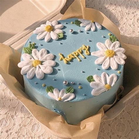 Aesthetic Food Pretty Birthday Cakes Simple Birthday Cake Cute