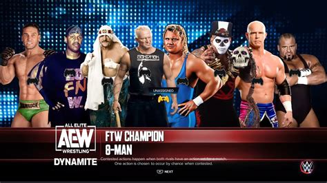 Wwe 2k23 Universe May Week 2 Aew Dynamite Youtube