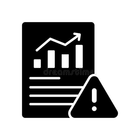 Exclamation Mark With Data Report Showing Vector Of Warning Report In