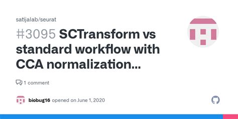 SCTransform Vs Standard Workflow With CCA Normalization Which One Works Well For LncRNA Issue