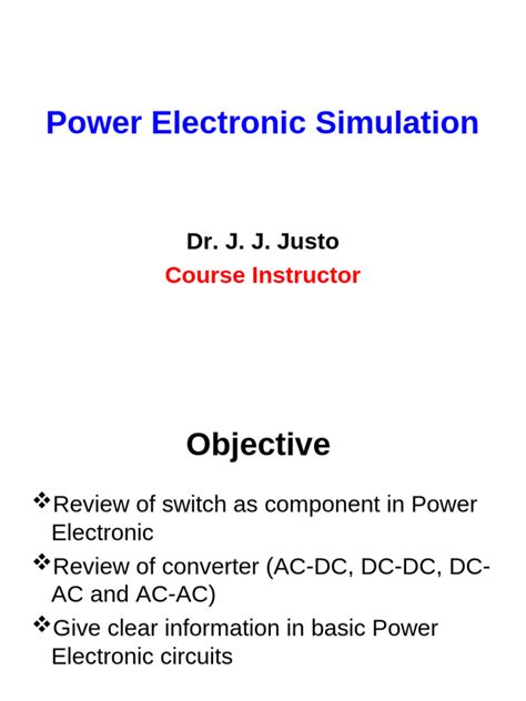 Power Electronic Simulation Pdf