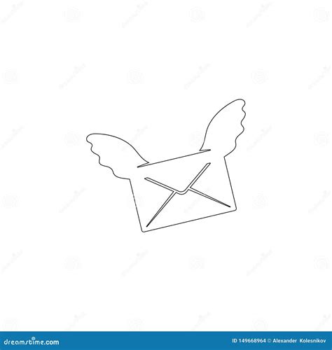 Love Letter Flat Vector Icon Stock Vector Illustration Of Love