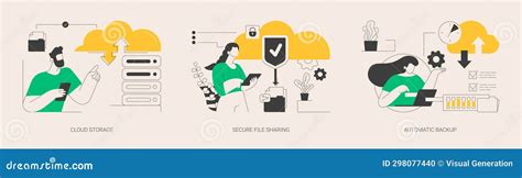 Database Security Abstract Concept Vector Illustrations Stock
