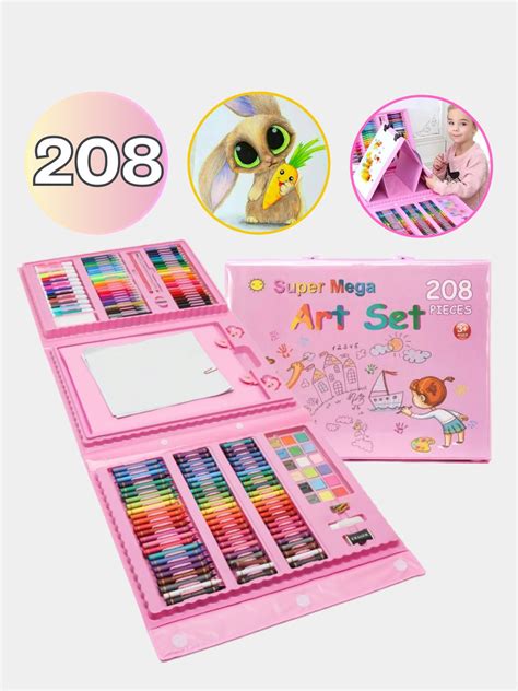 Куроми набор для рисования и творчества маркеры карандаши в чемоданчике детям купить по