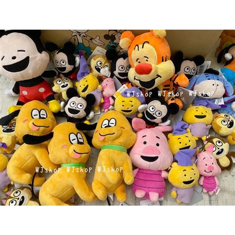 現貨汪將日本迪士尼 Nishimurayuji 西村裕二 西村雄二 小熊維尼 奇奇蒂蒂米奇布魯托 娃娃 布偶 玩偶 蝦皮購物