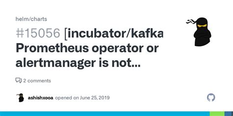 Incubator Kafka Prometheus Operator Or Alertmanager Is Not Updated