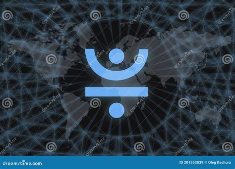 JUST Jst Abstract Cryptocurrency With A Dark Background And A World