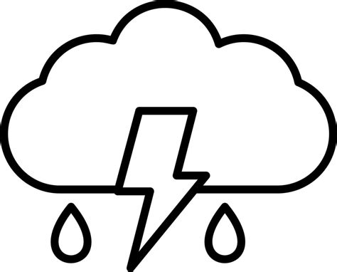 Thunder Vector Icon 20015407 Vector Art At Vecteezy
