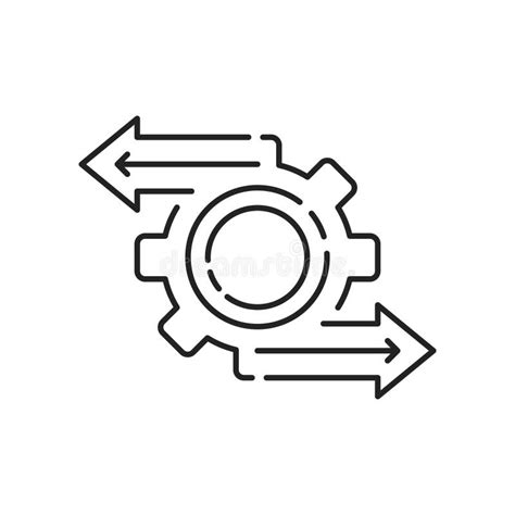 Efficient Process Or Optimize Operation Icon Stock Vector