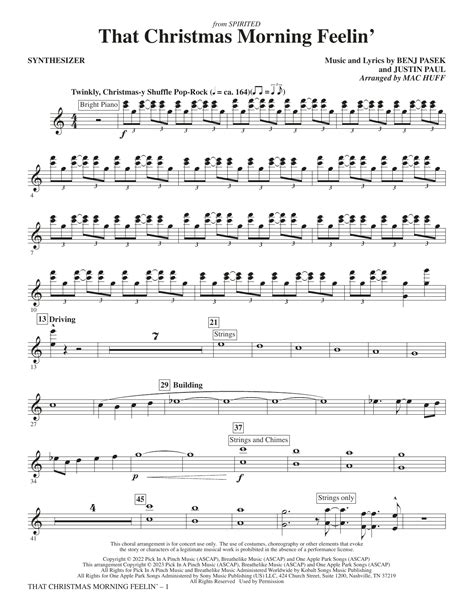 That Christmas Morning Feelin Arr Mac Huff Synthesizer By Pasek