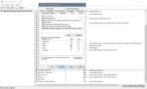 Setting Permissions On ADCS Certificate Templates