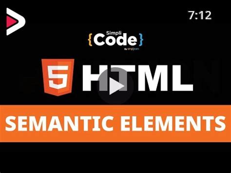 HTML Semantic Tags Explained HTML Semantic Elements HTML Tutorial For Beginners SimpliCode