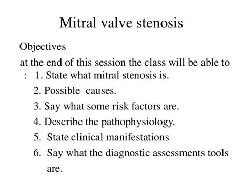 Mitral Valve Stenosis Powerpoint