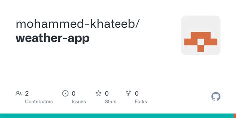 GitHub Mohammed Khateeb Weather App