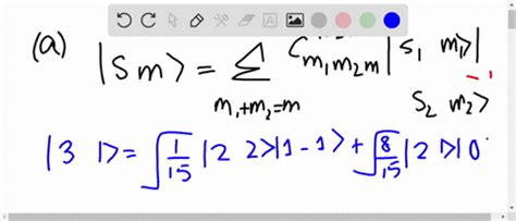 SOLVED A A Particle Of Spin 1 And A Particle Of Spin 2 Are At Numerade